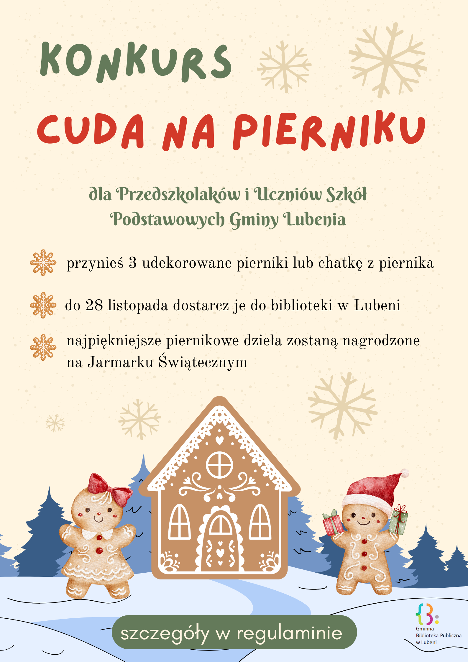 Konkurs - Gminna Biblioteka Publiczna w Lubeni